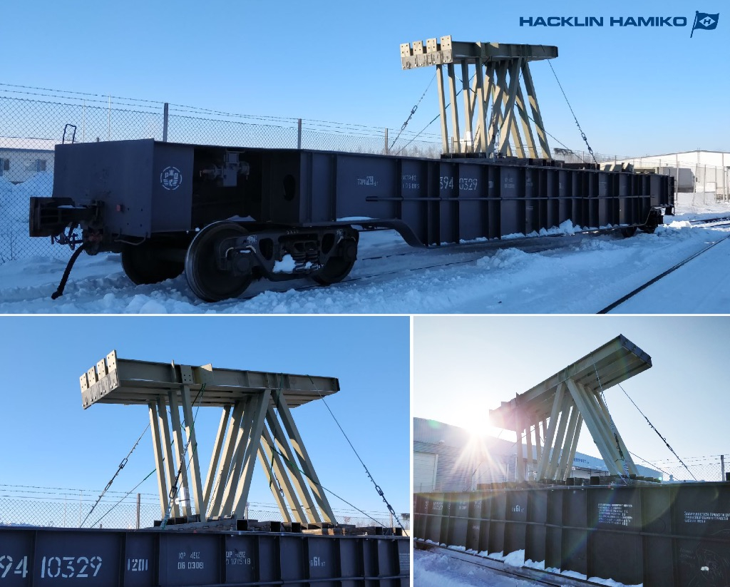 Oversized equipment by rail - Hacklin Hamiko