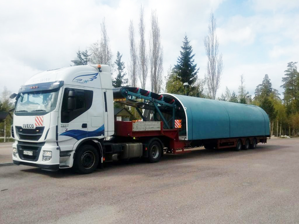 Belt conveyor delivery - Hacklin Hamiko